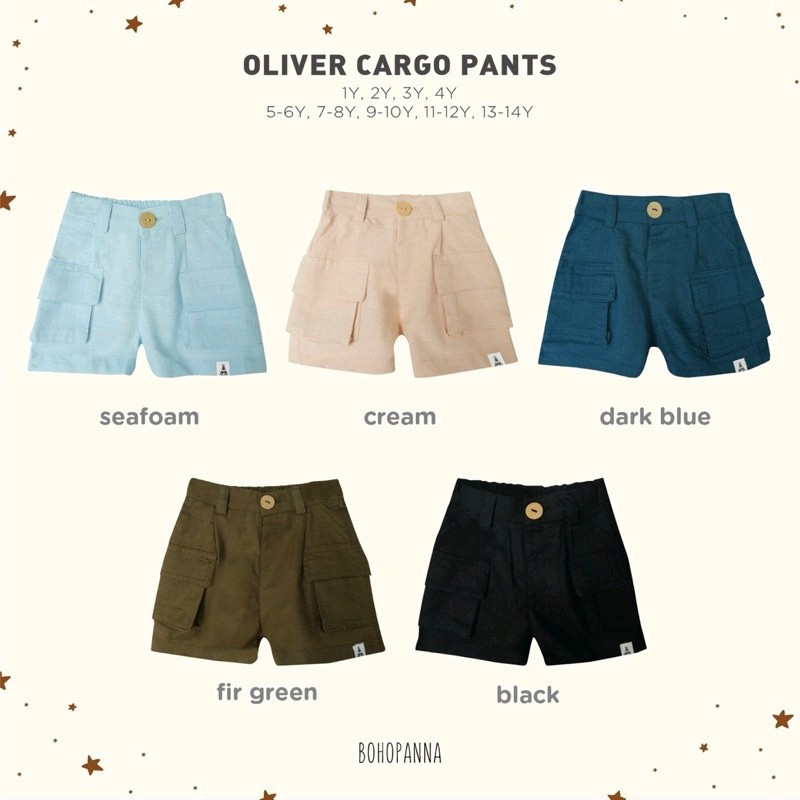 Tododo - BOHO OLIVER CARGO PANTS 4Y