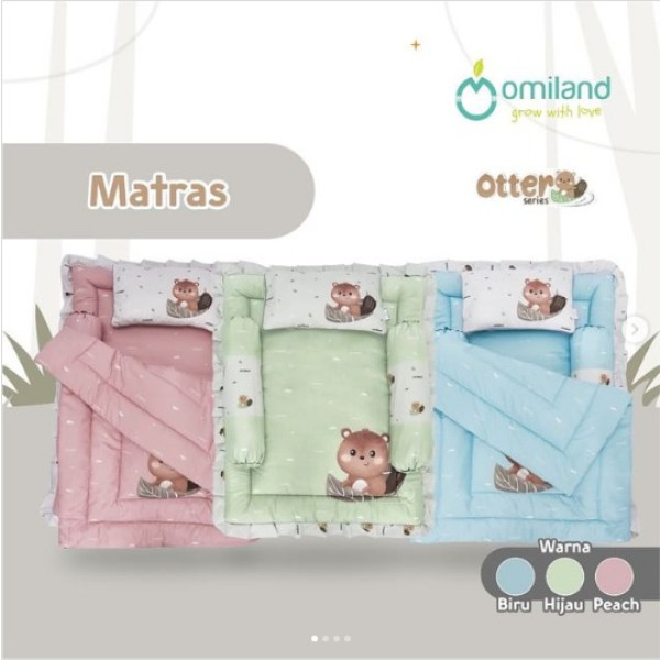 Tododo - OMILAND MATRAS SET + SELIMUT OTTER SERIES HIJAU OM01013