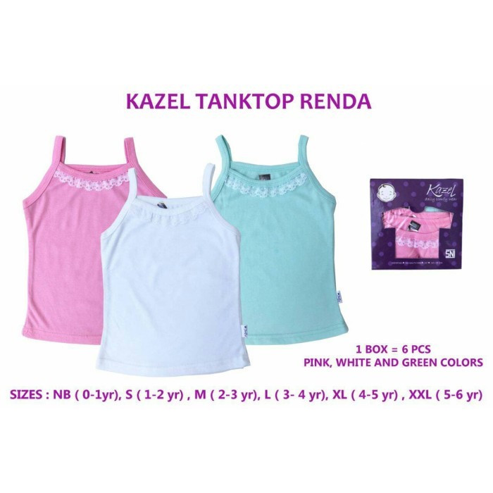 Tododo - KAZEL TANKTOP RENDA XL 6PCS