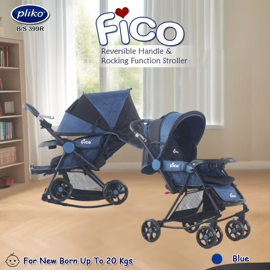 Tododo - PLIKO BABY STROLLER FICO S-698+PK-06B GREY