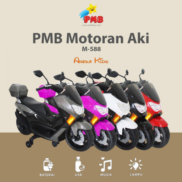 Tododo - PMB MOTOR AKI NMAX M588 WHITE