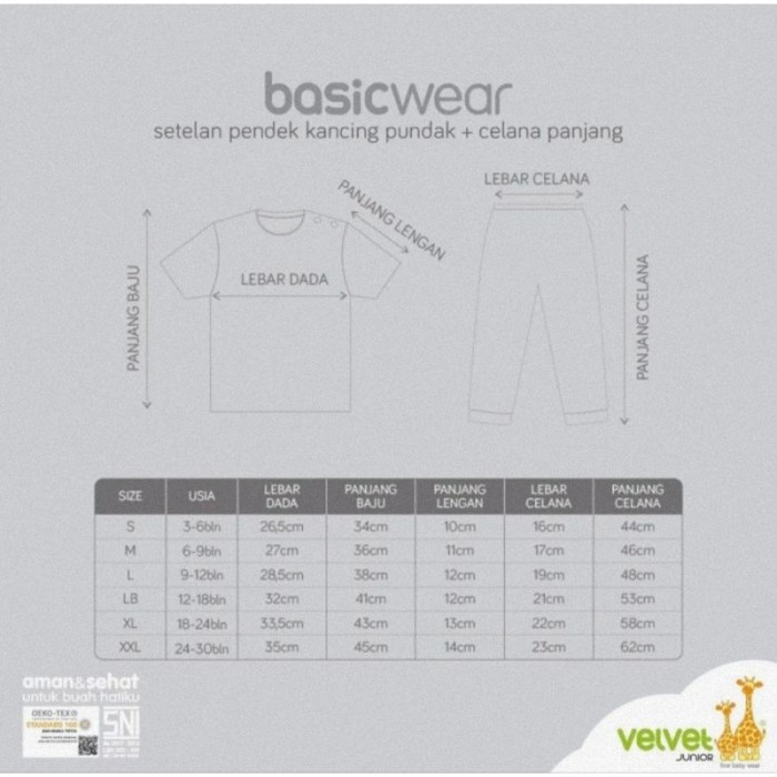 Tododo - VELVET SETELAN PENDEK PANJANG KP RIB GEMS IN THE SKY XXL