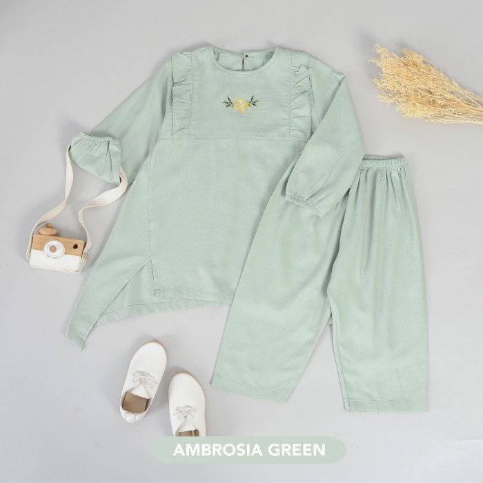 Tododo - MOOI SHAFA TUNIK SET AMBROSIA GREEN XL
