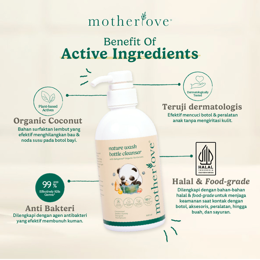 Tododo - MOTHERLOVE NATURE WASH BOTTLE CLEANSER 500ML