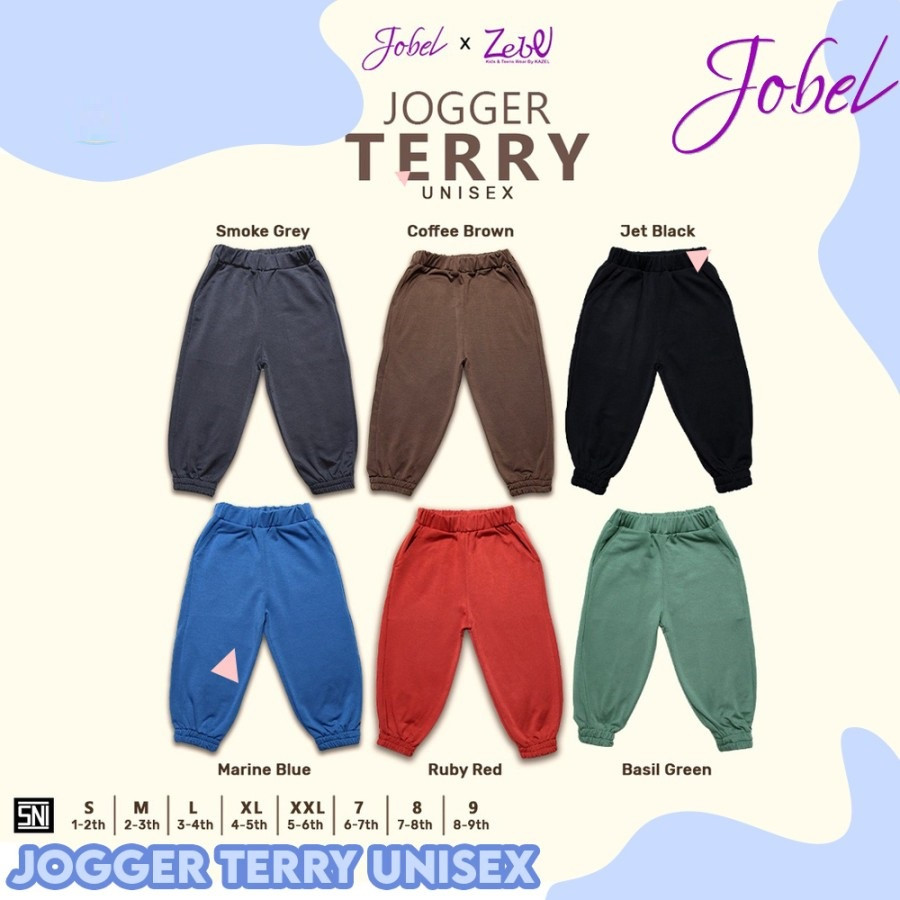 Tododo - JOBEL X JEBE JOGGER TERRY UNISEX S RUBY RED