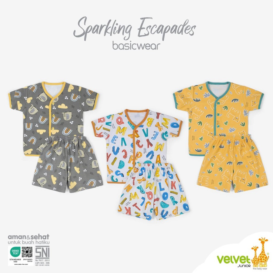 Tododo - VELVET SETELAN KT PENDEK SPARKLING ESCAPADES NB