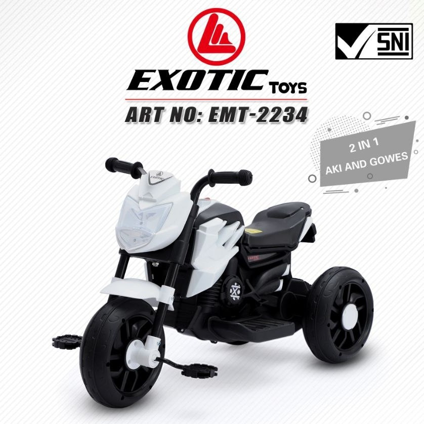 Tododo - EXOTIC MOTOR AKI RECHARGEABLE EMT-2234 RED