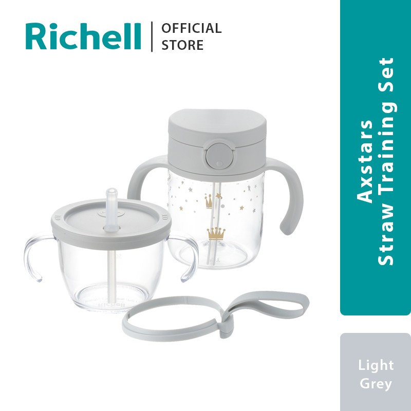 Tododo - RICHELL AXSTARS STRAW TRAINING SET LIGHT GREY