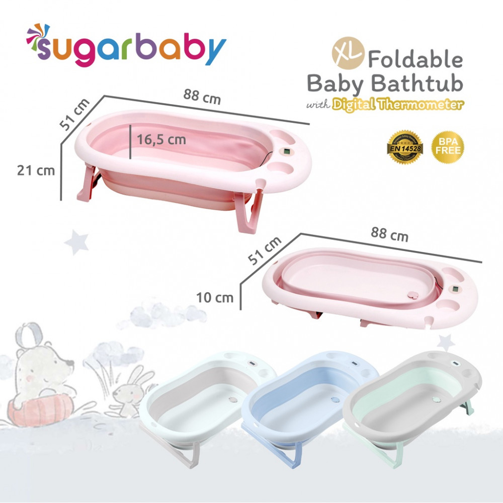 Tododo - SUGAR BABY FOLDABLE BABY BATHTUB THERMO F88 GREY