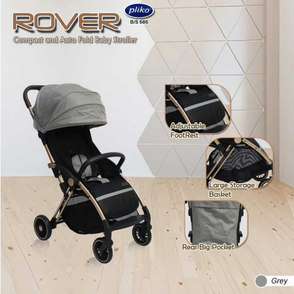 Tododo - PLIKO BABY STROLLER ROVER B/S 686 BEIGE