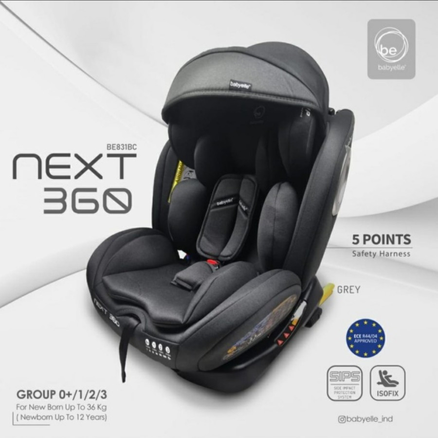 Tododo - BABYELLE CARSEAT NEXT 360 BE-831BC BLACK