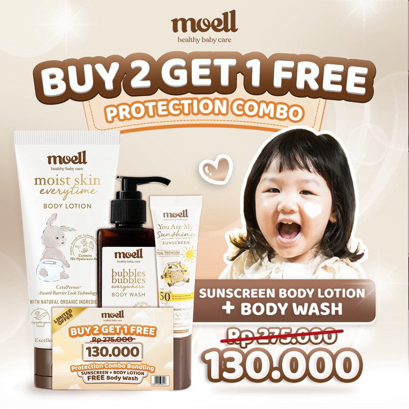 Tododo - MOELL SUNSCREEN & BODY LOTION FREE BODY WASH