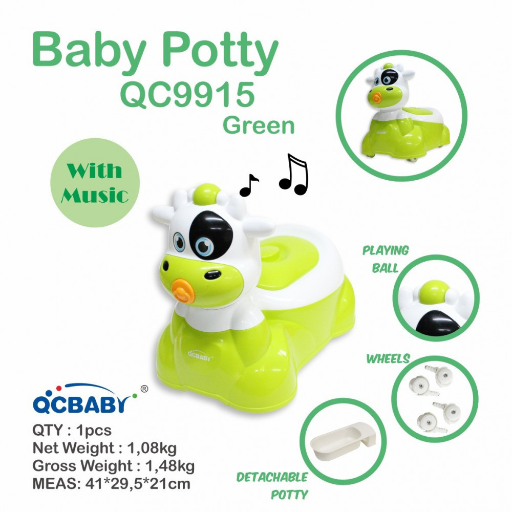 Tododo - KANDILA BABY POTTY COW KDL018-2 APPLE GREEN