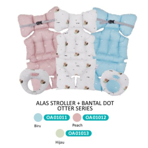 Tododo - OMILAND ALAS STROLLER + BNTL DOT OTTER SERIES HIJAU OA01012
