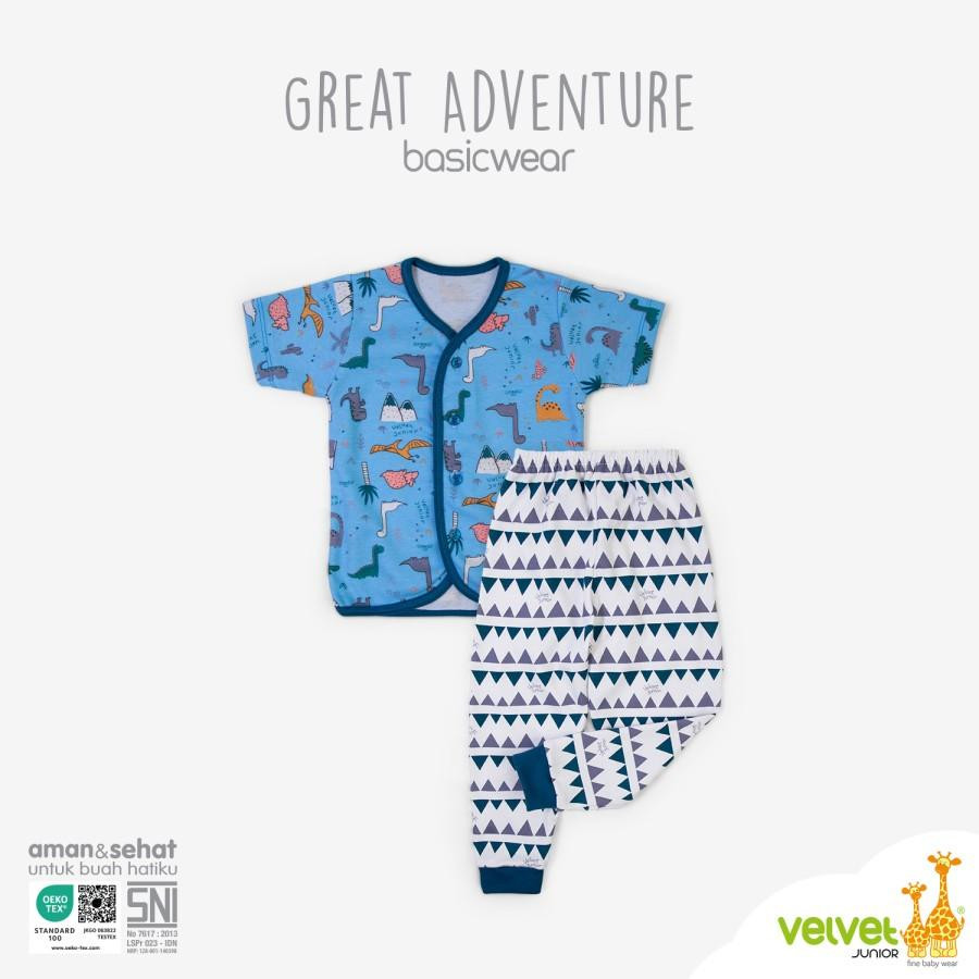 Tododo - VELVET SETELAN KT PENDEK PANJANG S ISI 3 ADVENTURE