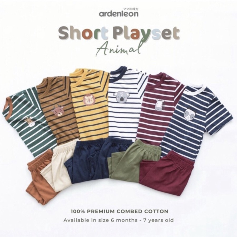 Tododo - ARDENLEON SHORT PLAYSET STRIPE ANIMAL ZEBRA 4L