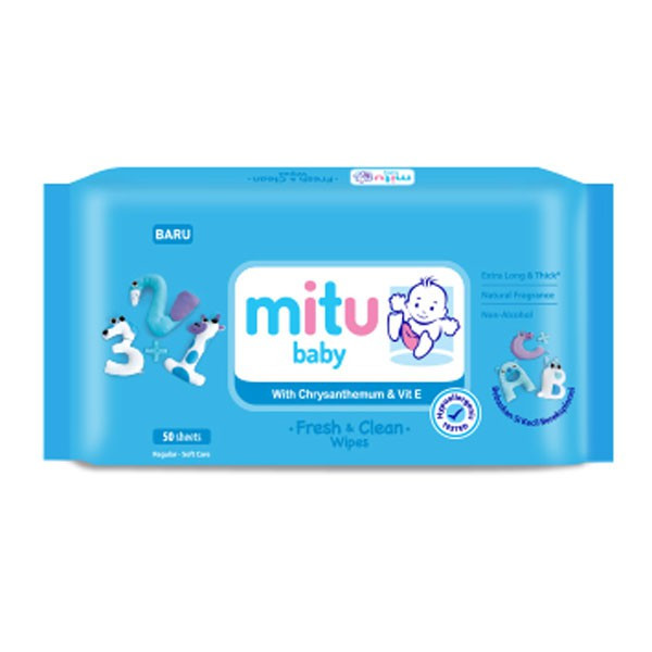 Tododo - MITU BABY WIPES GPP BLUE LILY 50`S
