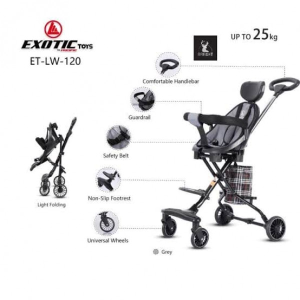 Tododo - EXOTIC STROLLER ET LW-120 GREY