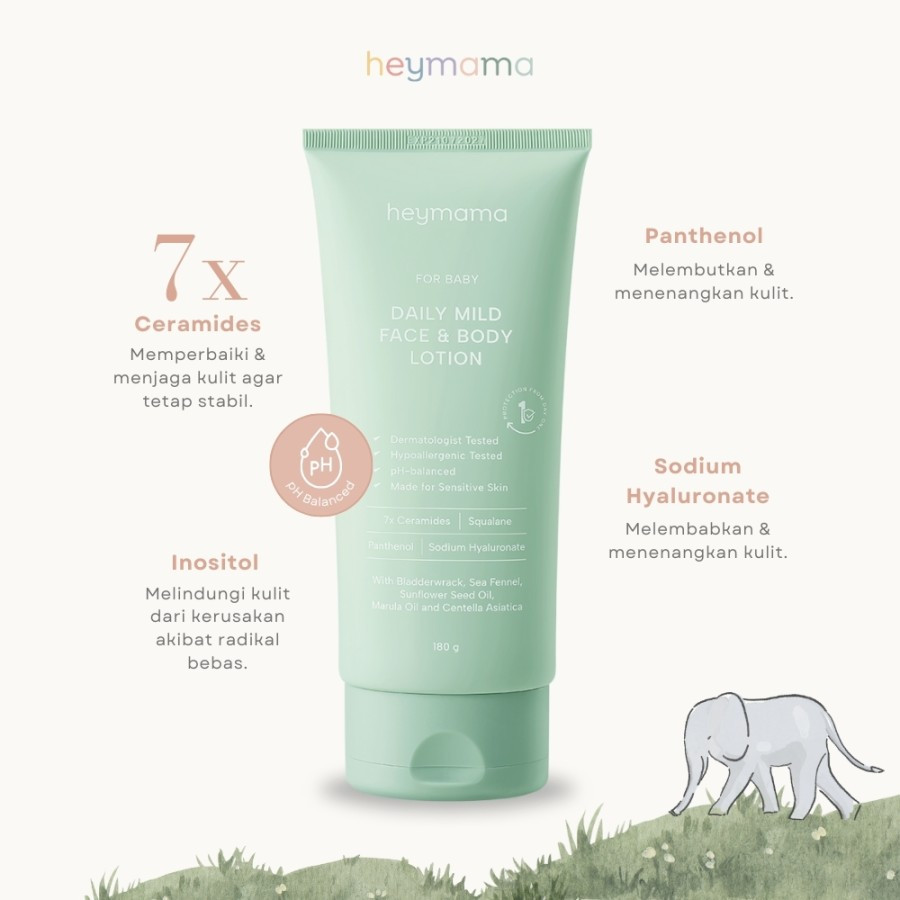 Tododo - HEYMAMA DAILY MILD FACE & BODY LOTION 180G